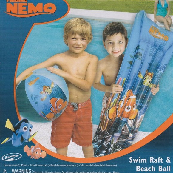 Disney | Swim | New Disney Finding Nemo Swim Raft Beach Ball Combo ...